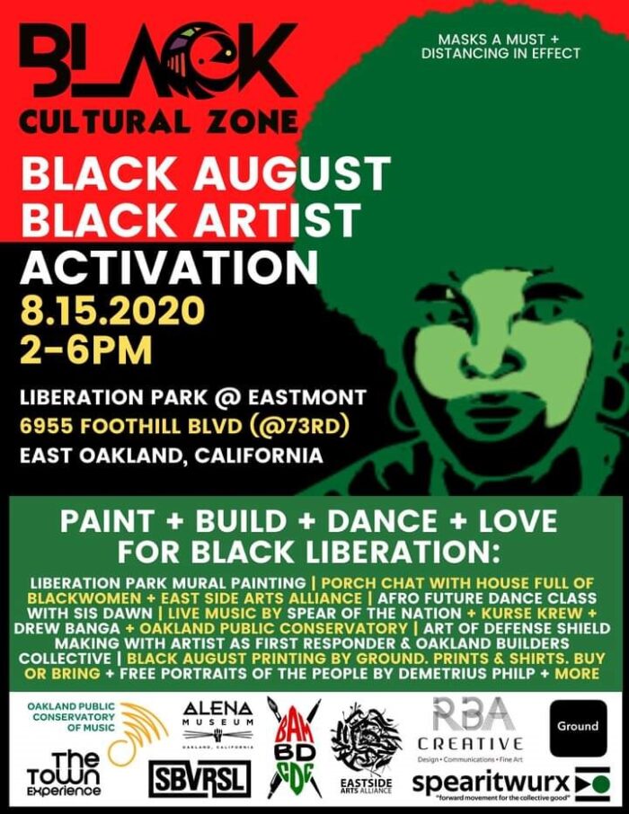 Black Cultural Zone – Black August- Black Artist – Activation : SF ...